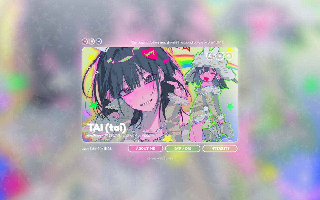 TAi's CARRD ⋆⭒˚.⋆